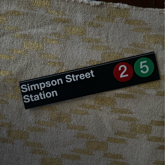 Wall Decor | Simpson Station Bronx Subway Sign Mta Station 2 3 Lines ...